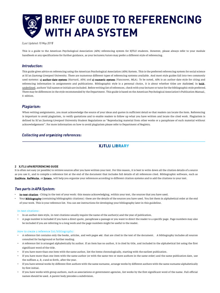 APA_SYSTEM | PDF | Citation | Bibliography