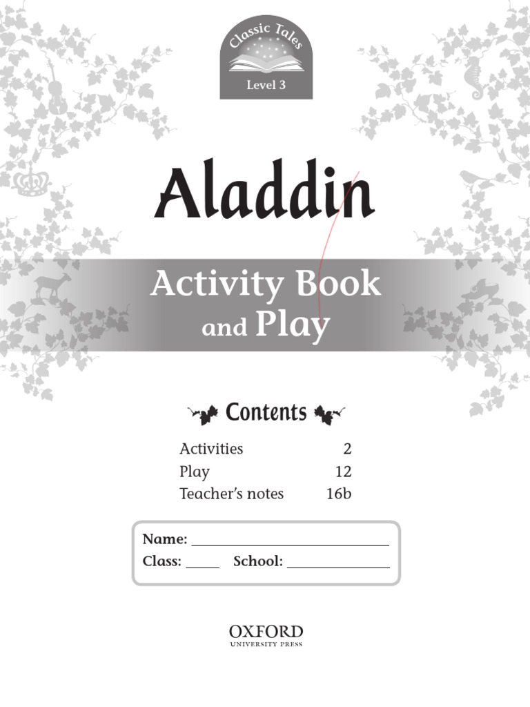 Aladdin Activity Book | Download Free PDF | Fairy Tales