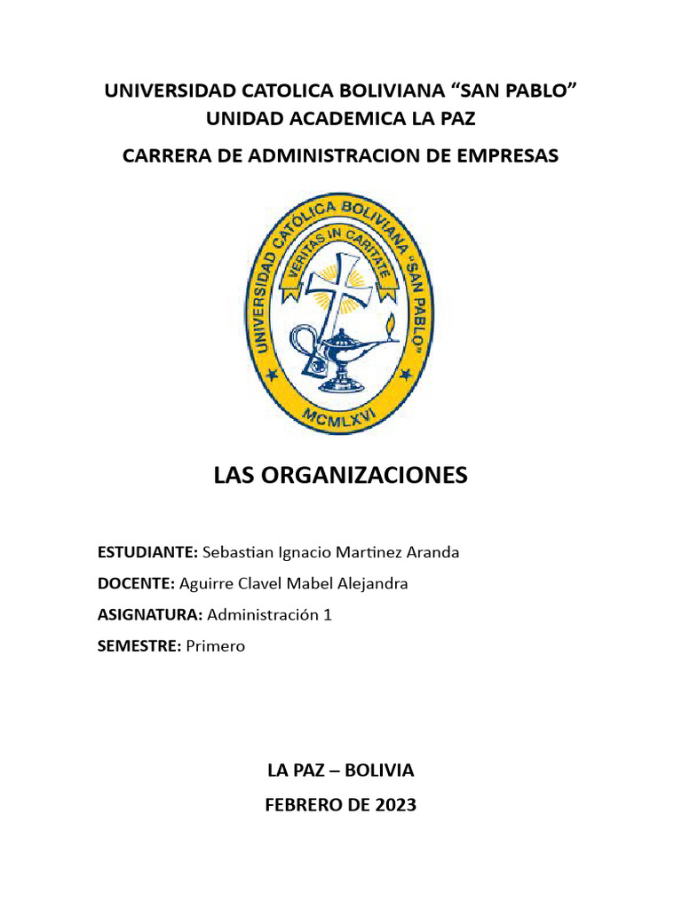 Las Organizaciones Adm1 | PDF | Business | Capital (economía)