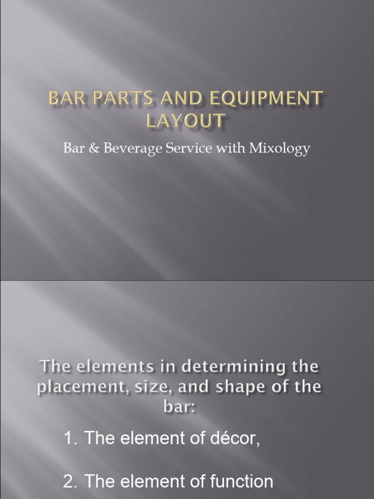 Bar Tools and Equipment | PDF | Drink | Wine