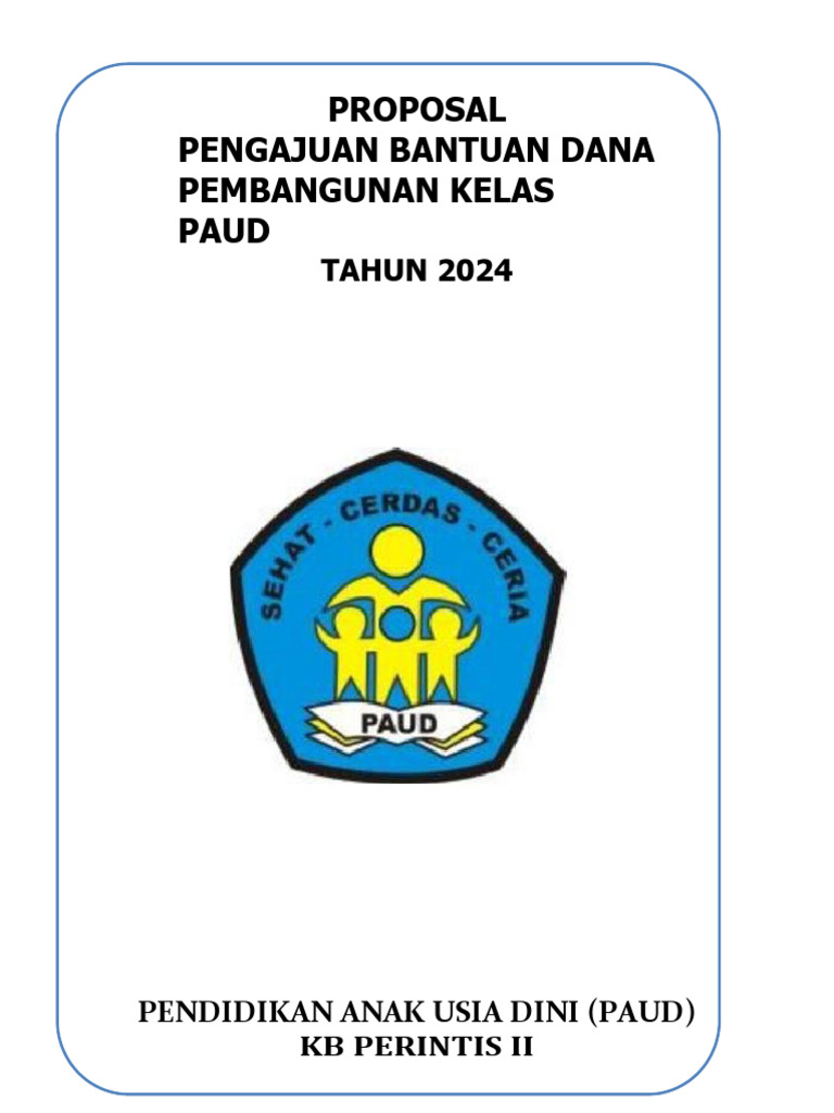 Proposal RKB Paud Perintis II 2024 - Update | PDF