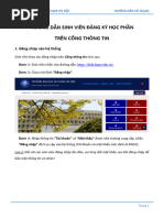 4. Hướng dẫn ĐKH trên CSV - HDSD-CTTSV - v1.2 | PDF