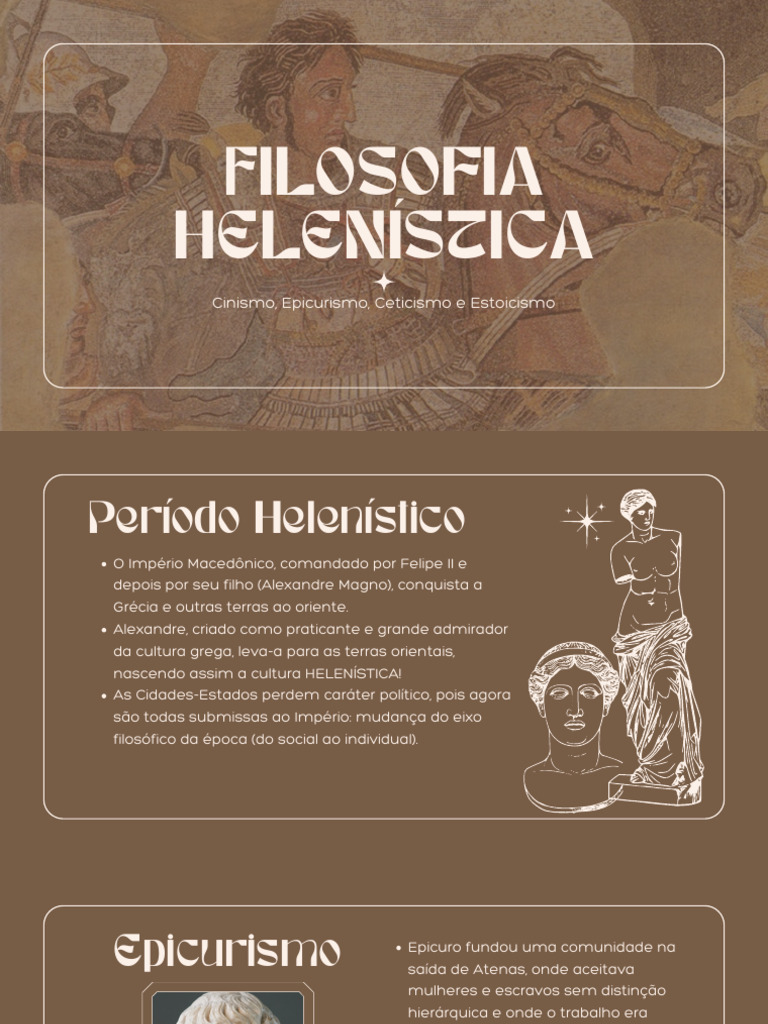 filosofia helenística | PDF | Estoicismo | Filosofia Helenística