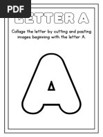 Black White Alphabet Letters Collage Worksheets | PDF | Languages ...
