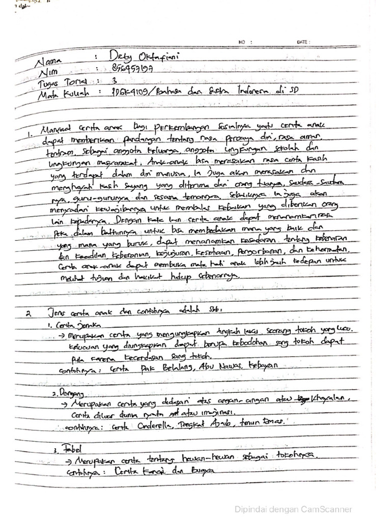 Tugas Tutorial 3 PDGK4109 Dety Oktafiani | PDF