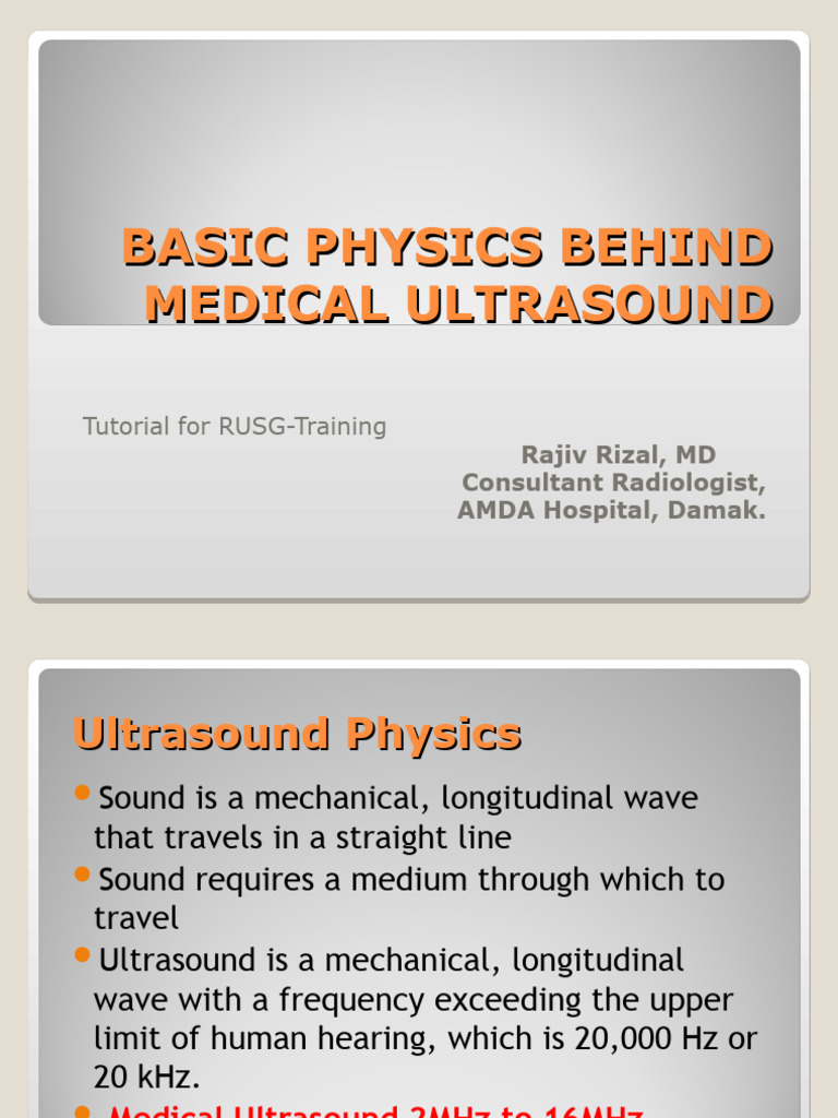 Ultrasound Physics for Radiologists | PDF | Hertz | Ultrasound