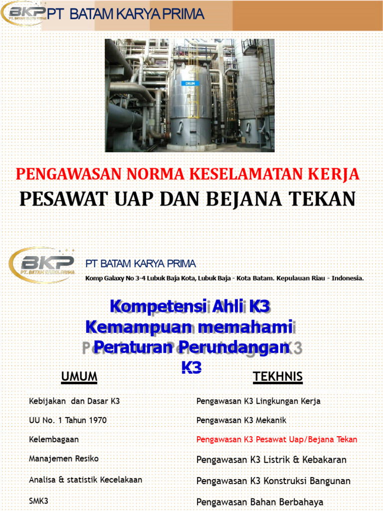 Pesawat Uap Dan Bejana Tekan | PDF