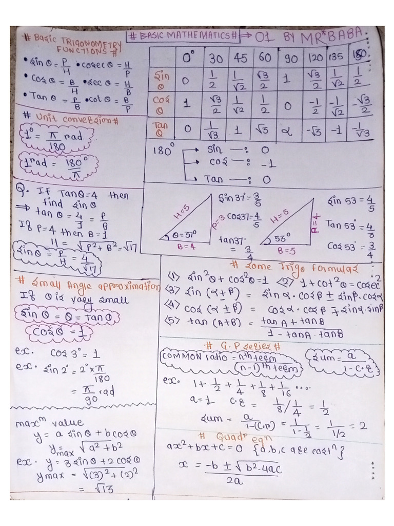 Basic Maths For Physics | PDF