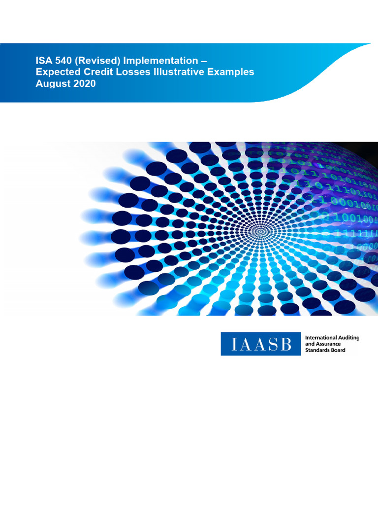 IAASB ISA 540 Expected Credit Loss Illustrative Examples | PDF | Audit ...