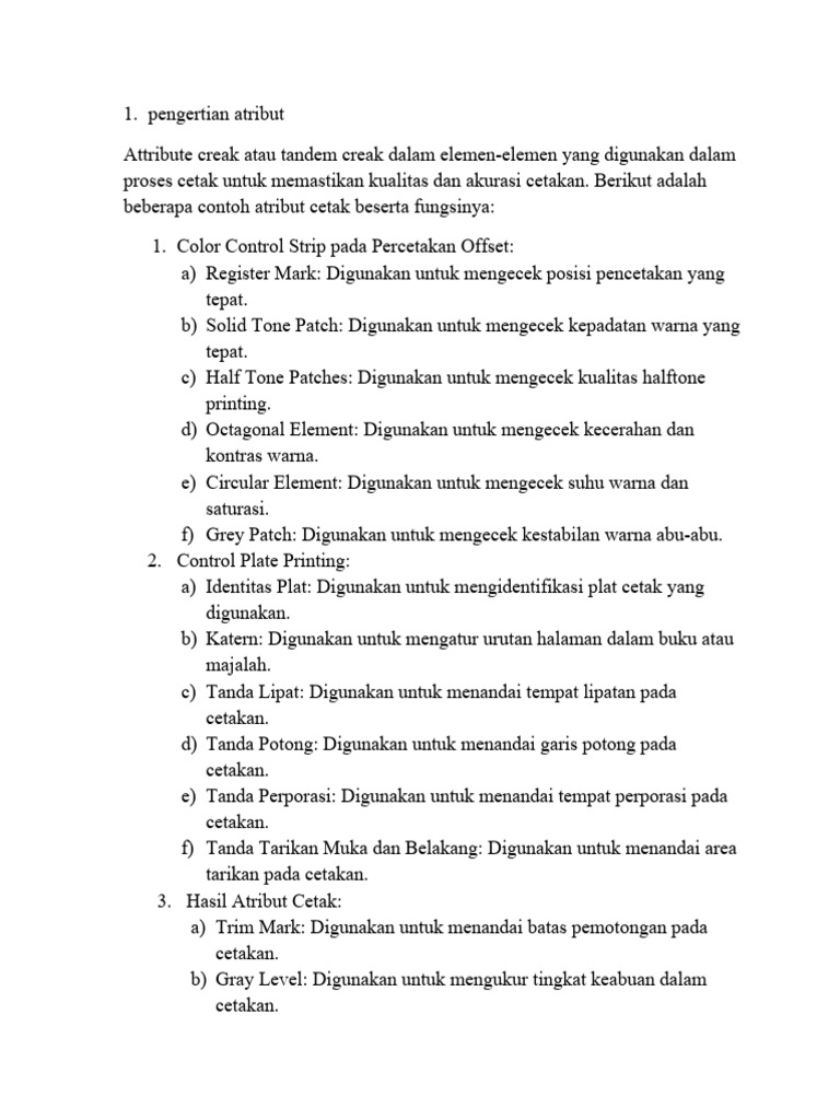 Pengertian Atribut | PDF