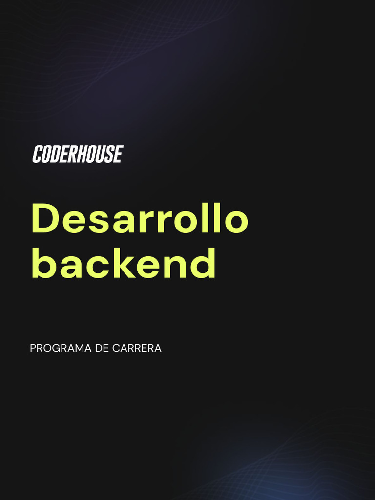 Carrera de Desarrollo Backend Híbrida - 22.3.2024 | PDF | Escalabilidad | Mi sql
