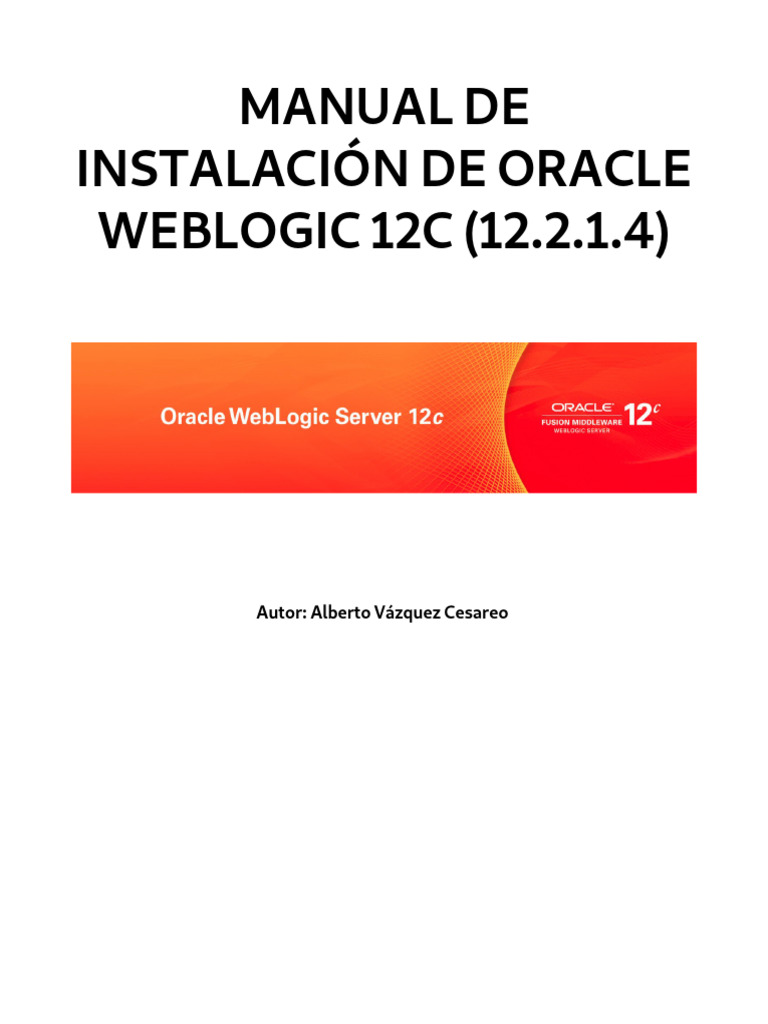 Manual Weblogic 12c | PDF | Transport Layer Security | Contraseña