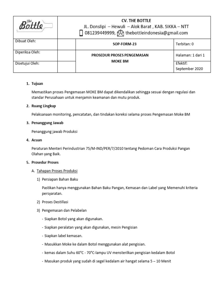 Proses Pengemasan | PDF