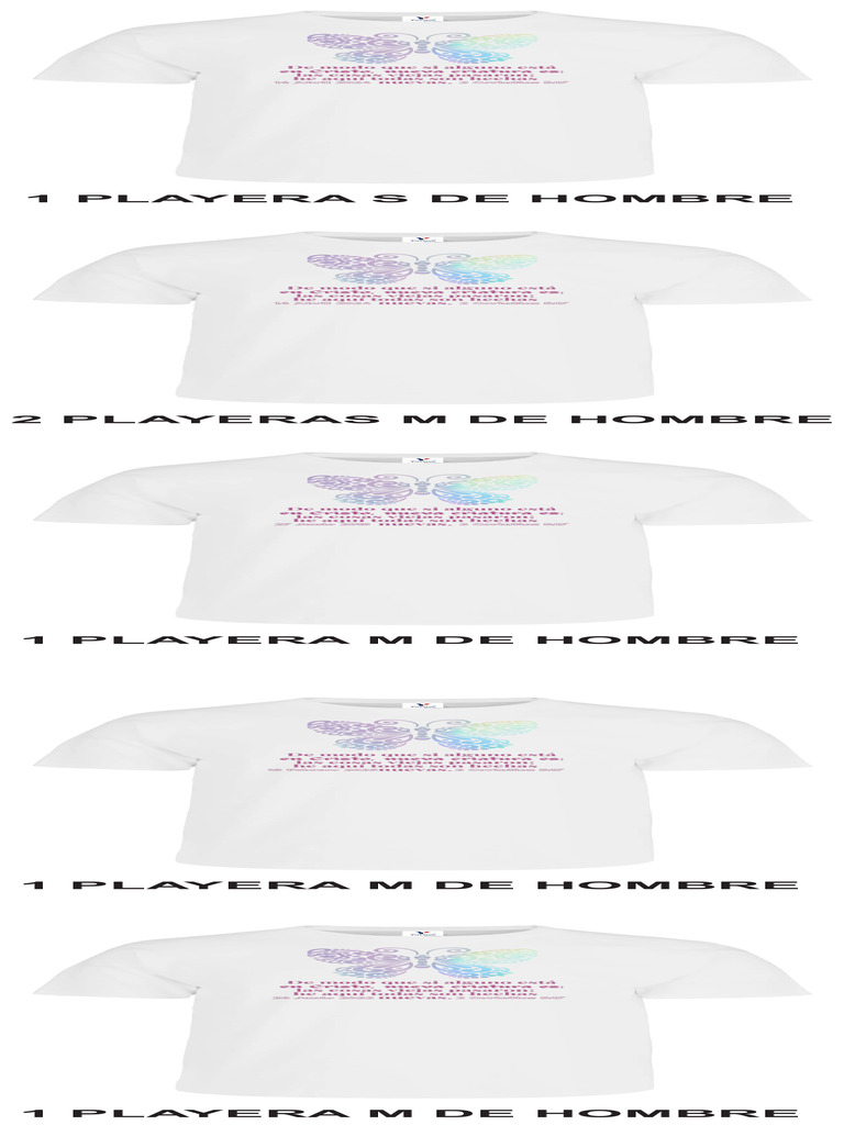 Playeras Mariposas | PDF