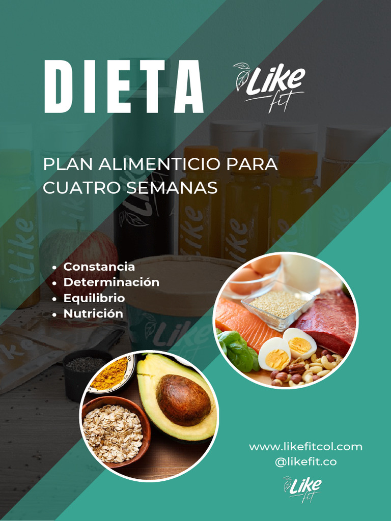 Dieta Like Fit Plandealimentaciónpara 4 Semanas | PDF | Almuerzo | Alimentos