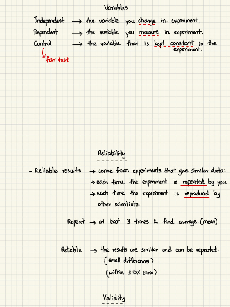 Science Variables | PDF | Accuracy And Precision | Science