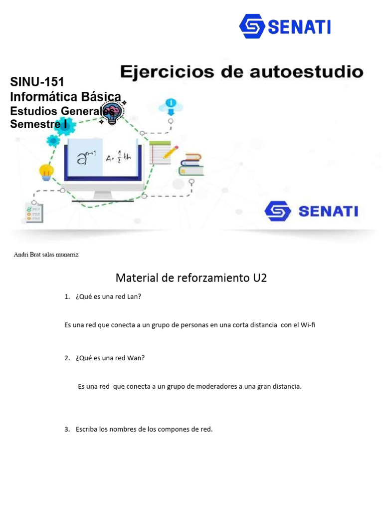 SINU-151 Unidad02 Material Reforzamiento | PDF