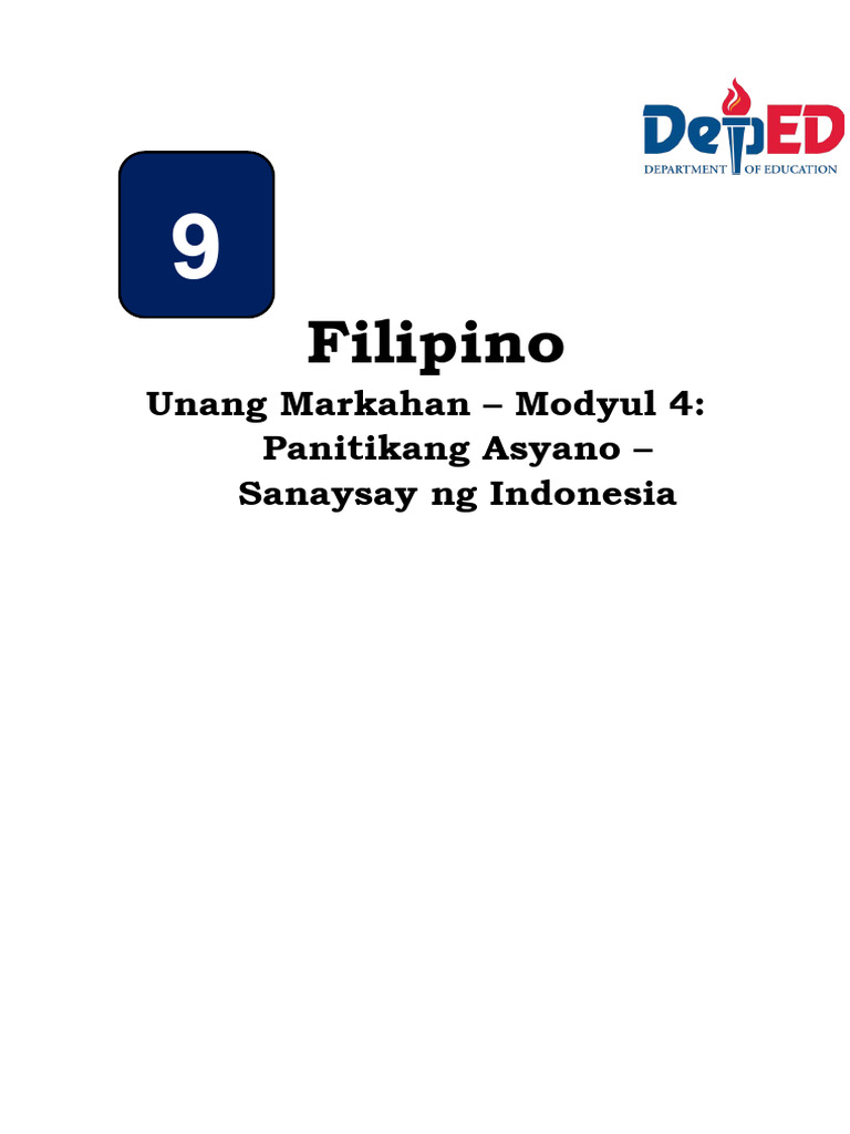 Module 4 Filipino Module | PDF