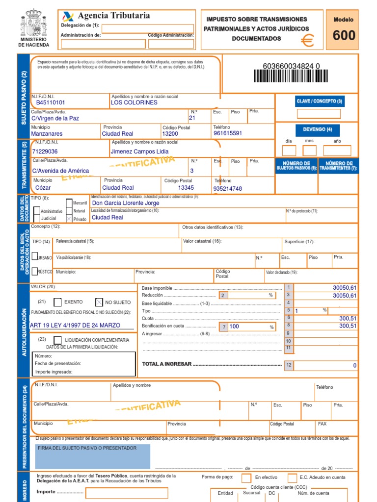 Modelo 600 | PDF | Gobierno