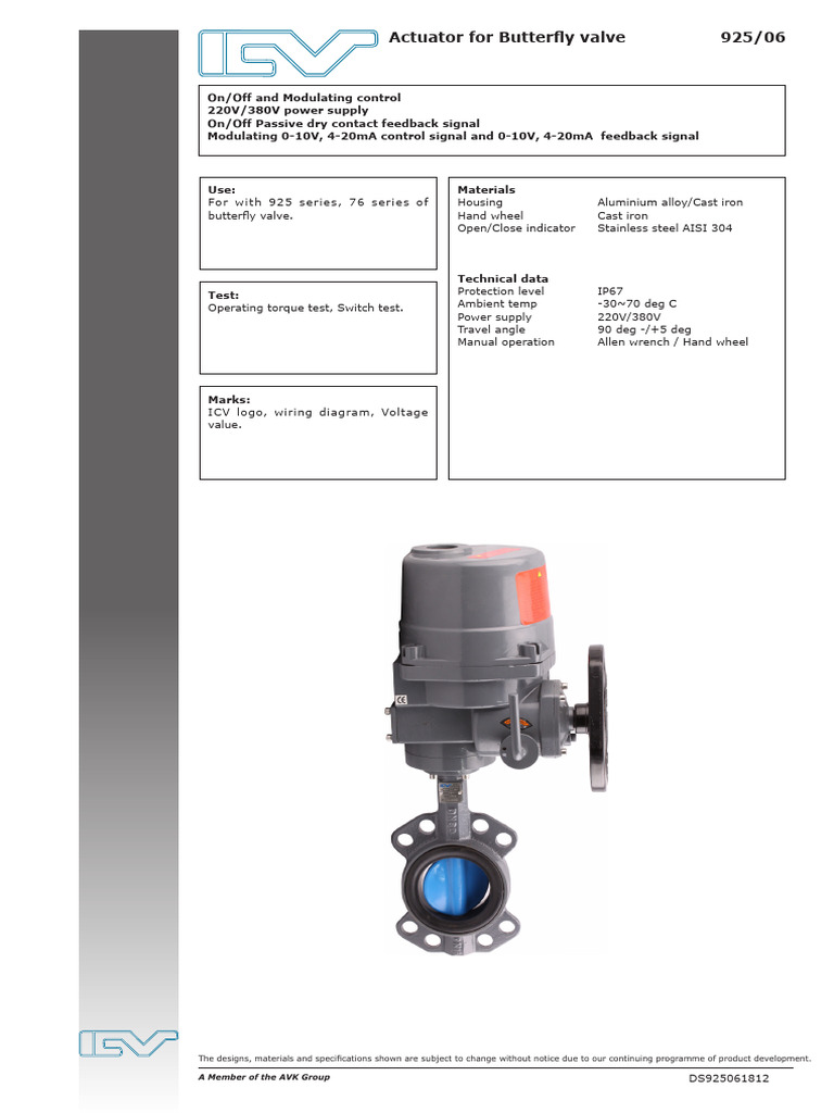 ICV Valve | PDF | Valve | Electrical Engineering