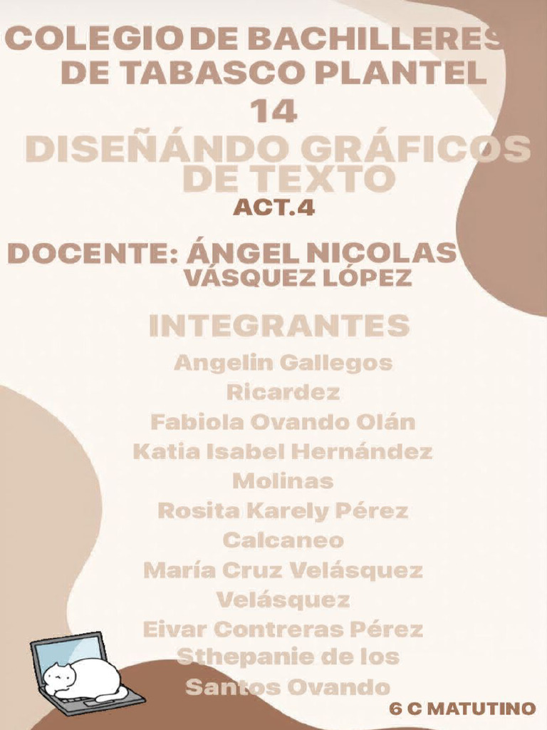 Equipo 5, act 4, diseñando gráficos de texto | PDF