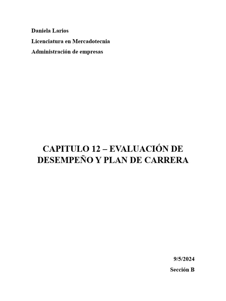 Resumen Cap 12, Administración Global | PDF | Evaluación | Cognición