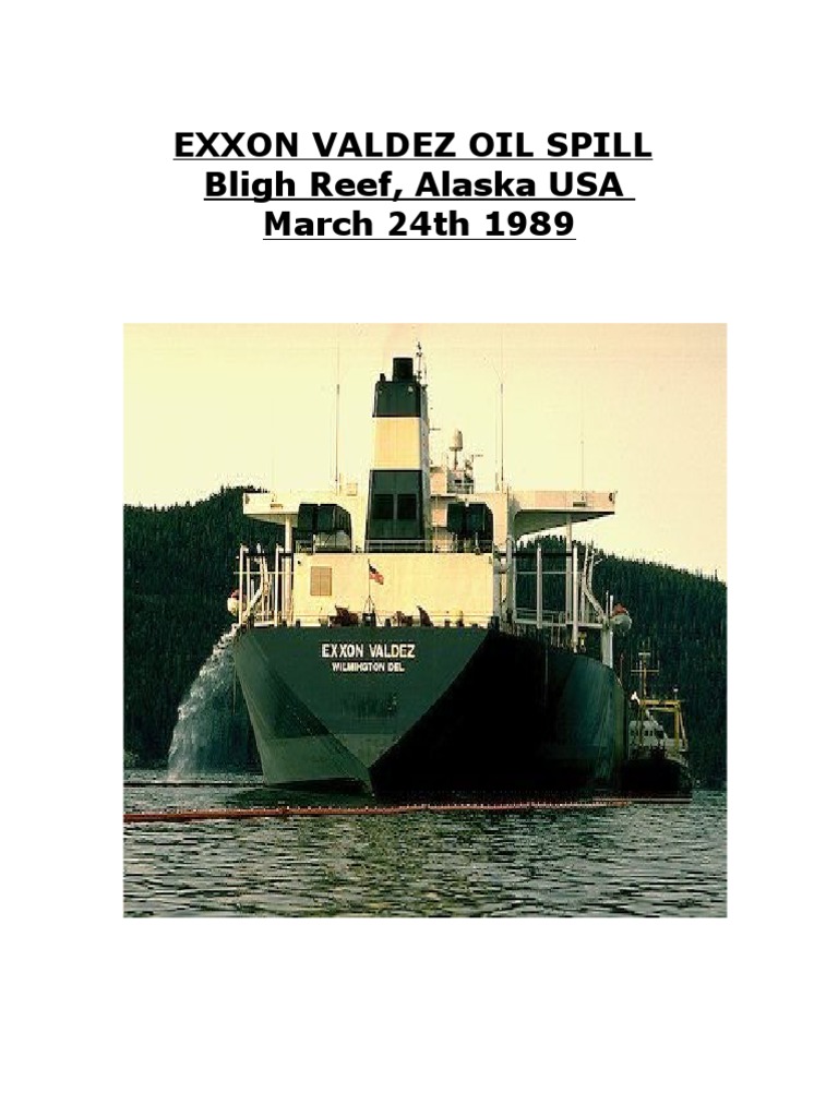 Exxon Valdez Oil Spill | PDF | Oil Spill | Exxon Mobil