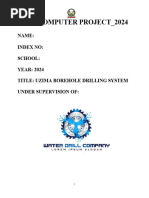 Uzima Borehole Drilling System - Docx Documentation | PDF | Feasibility ...