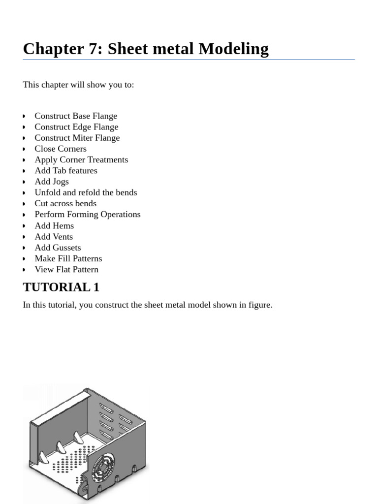 SOLIDWORKS TUTORIALS Parts, Assembly, Drawings, and Sheet Metal - P9 ...