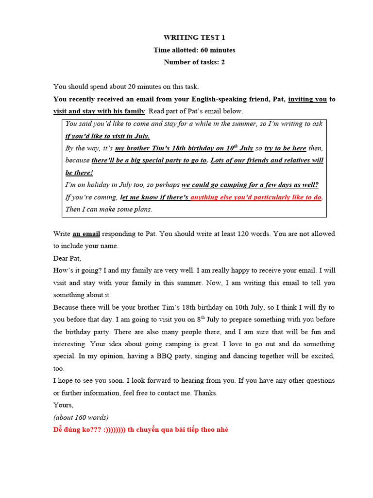 Writing Test Guidelines and Tasks | PDF | Career & Growth | Foreign ...