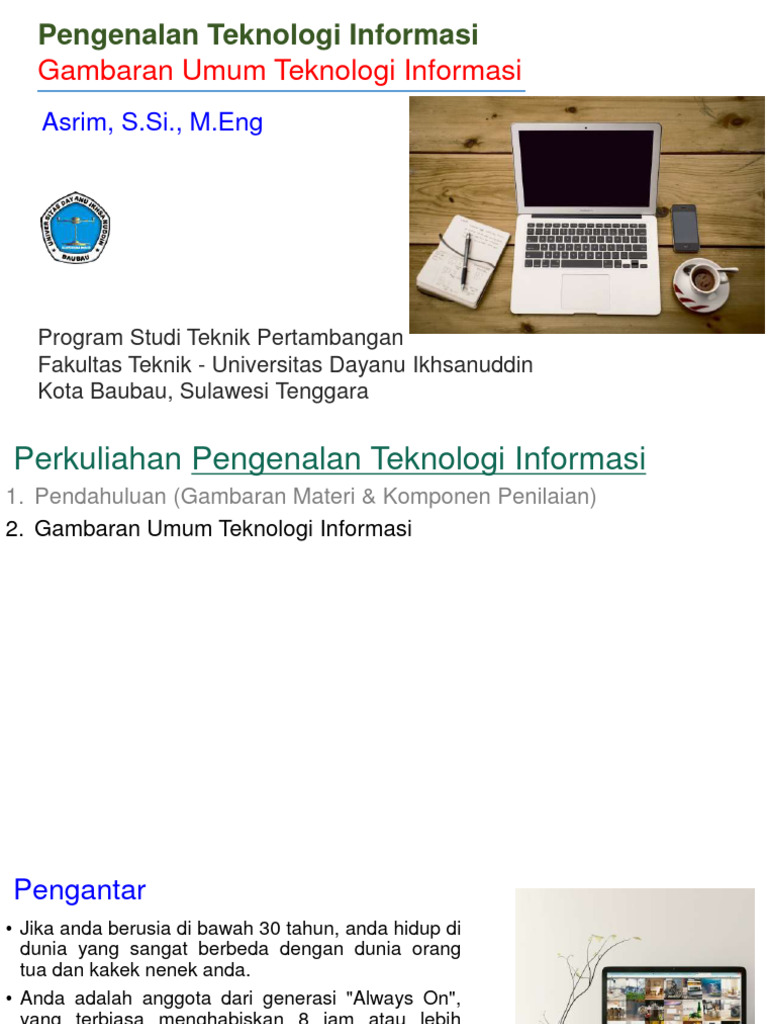 Gambaran Umum Teknologi Informasi - Asrim | PDF