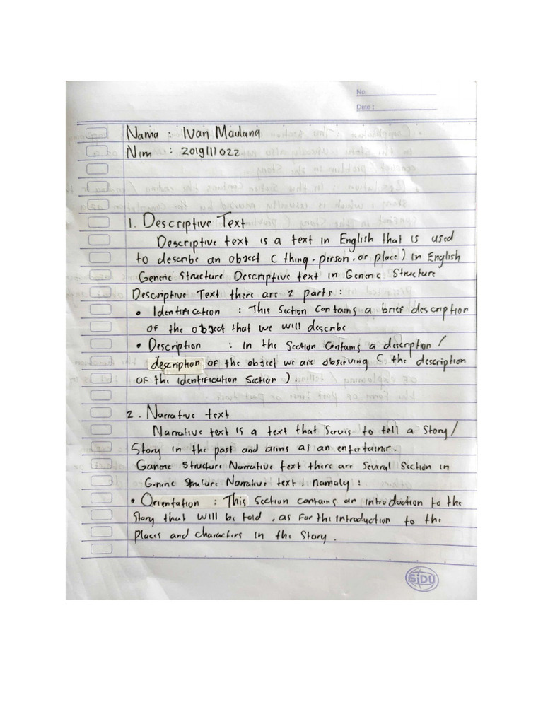 Writing Ivan Maulana 2019111022 Task 5 | PDF