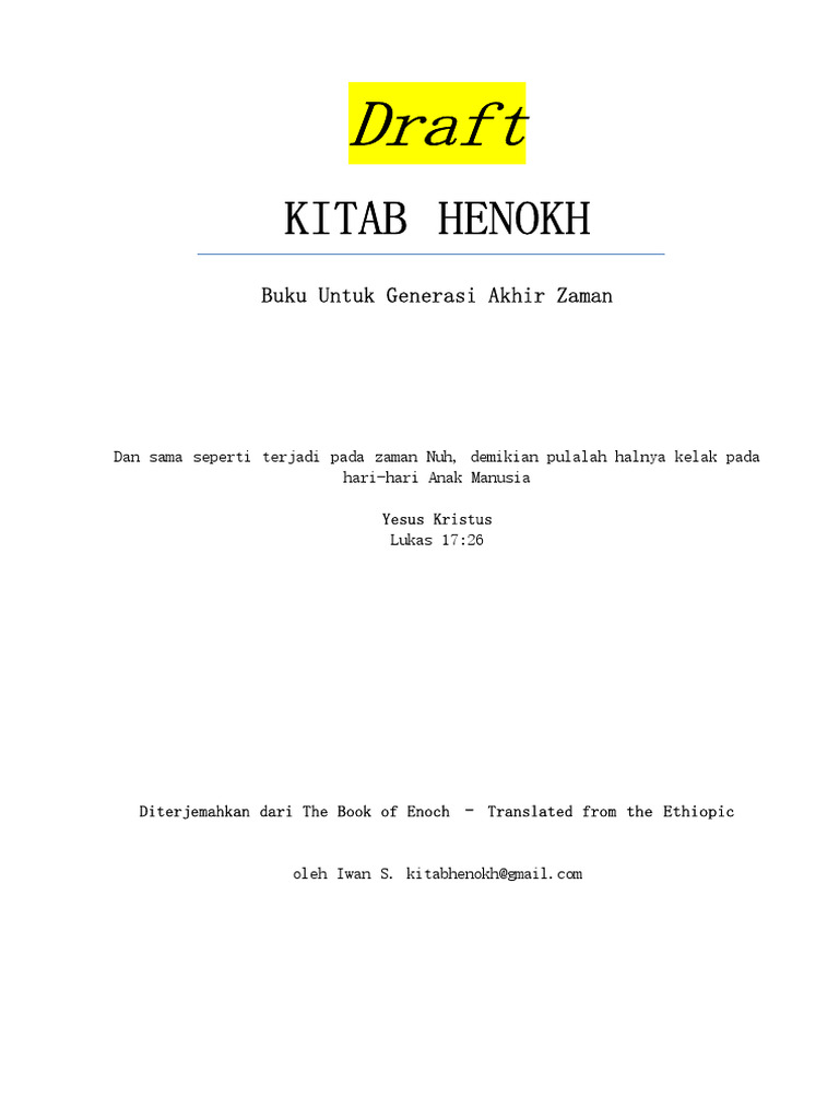 Kitab Henokh (Part 1) | PDF