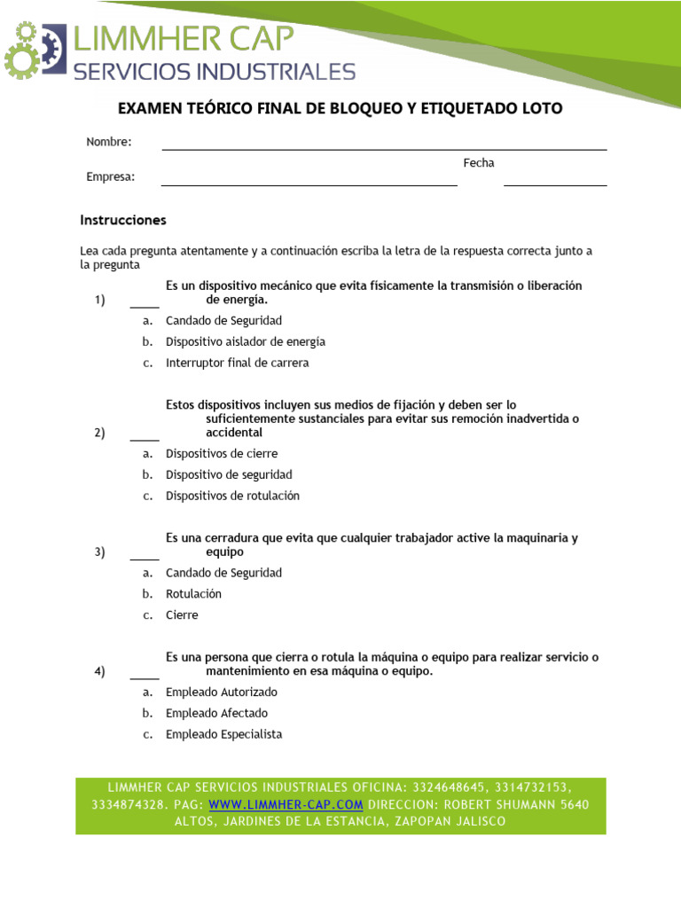 NOM 004 STPS LOTO | PDF