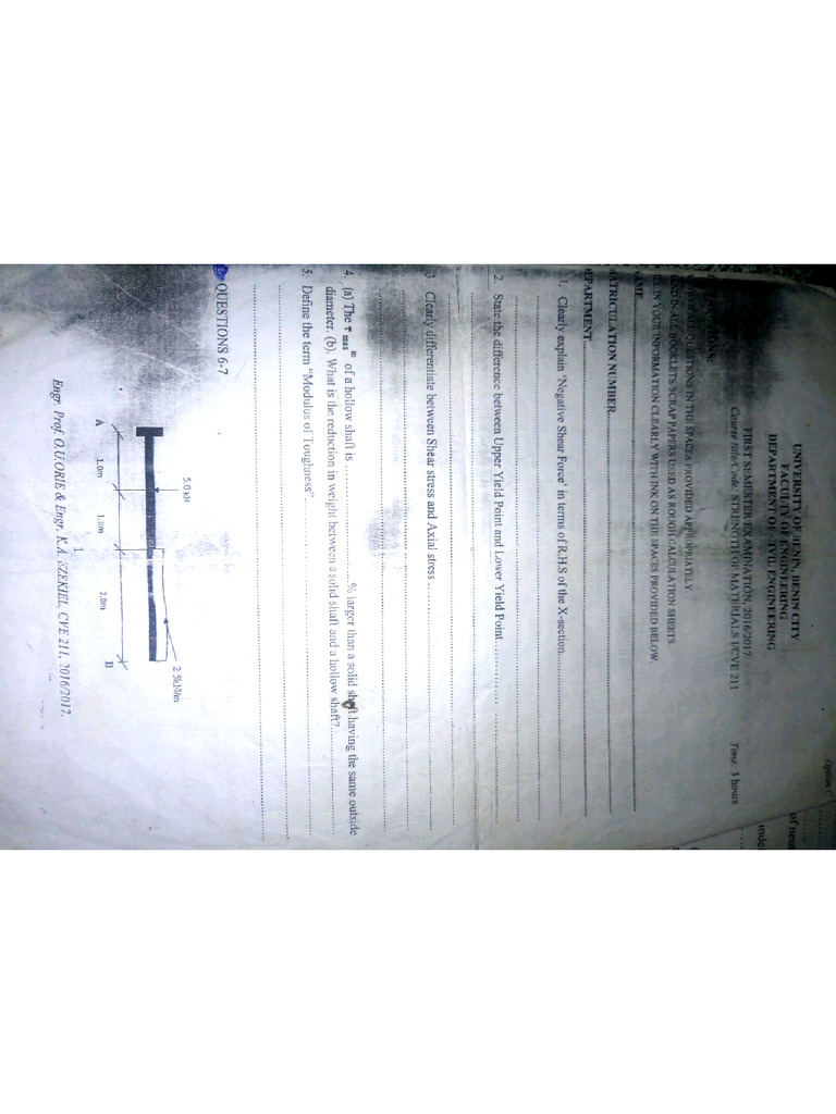 Cve 211 PQ 2016 | PDF