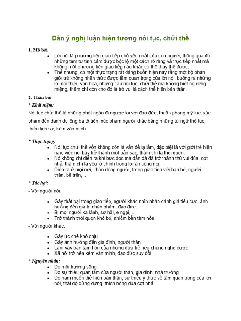 Dan Bai Van Nghi Luan | PDF