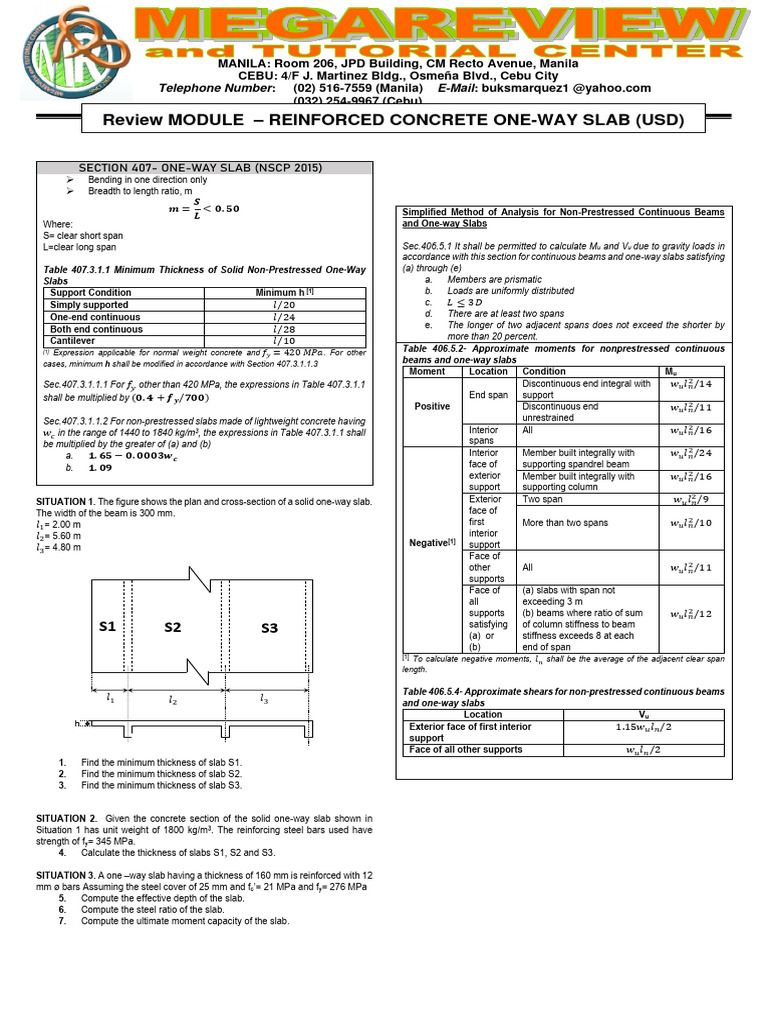 Review Module 31 - RCD 5 - Part 1 | PDF | Concrete | Building Materials