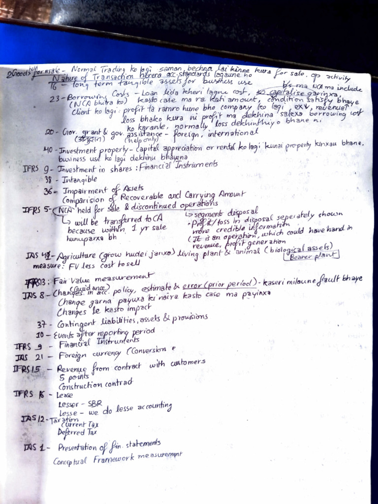 Ifrs and Ias Names | PDF