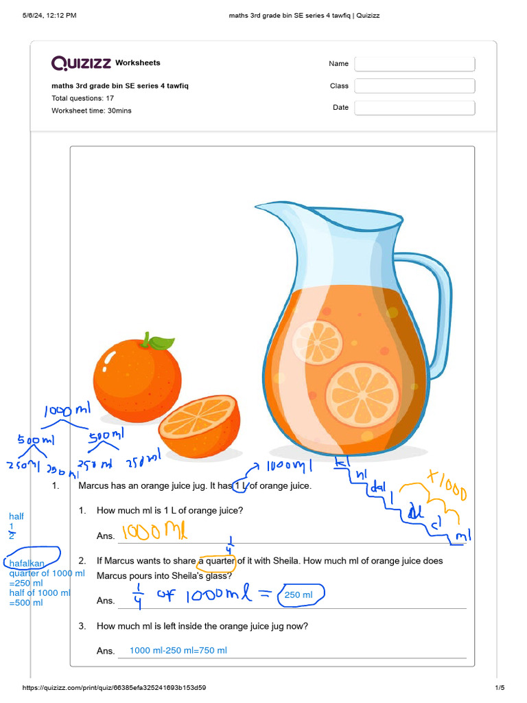 Maths Arsya 6 Mei 2024 | PDF