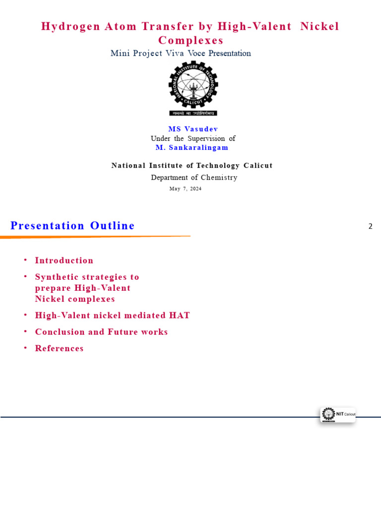 Iit Bombay Unofficial Latex Beamer Presentation Template | PDF | Ligand | Coordination Complex