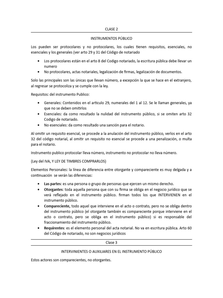 Derecho Notaria II | PDF