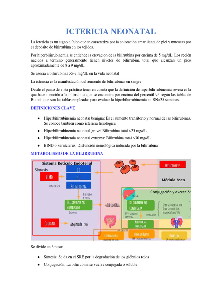 10) Ictericia Neonatal | PDF | Tipo de sangre | Enfermedades y trastornos