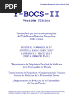 OCI-R Español Obsessive Compulsive Inventory | PDF | Sicología