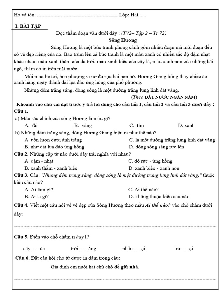 Tieng Viet 2 - Sao Chép | PDF