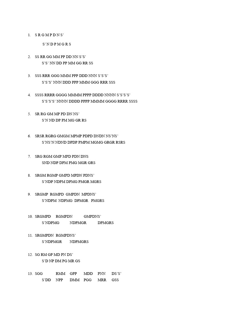 S R G M P D N S:sargam Book | PDF