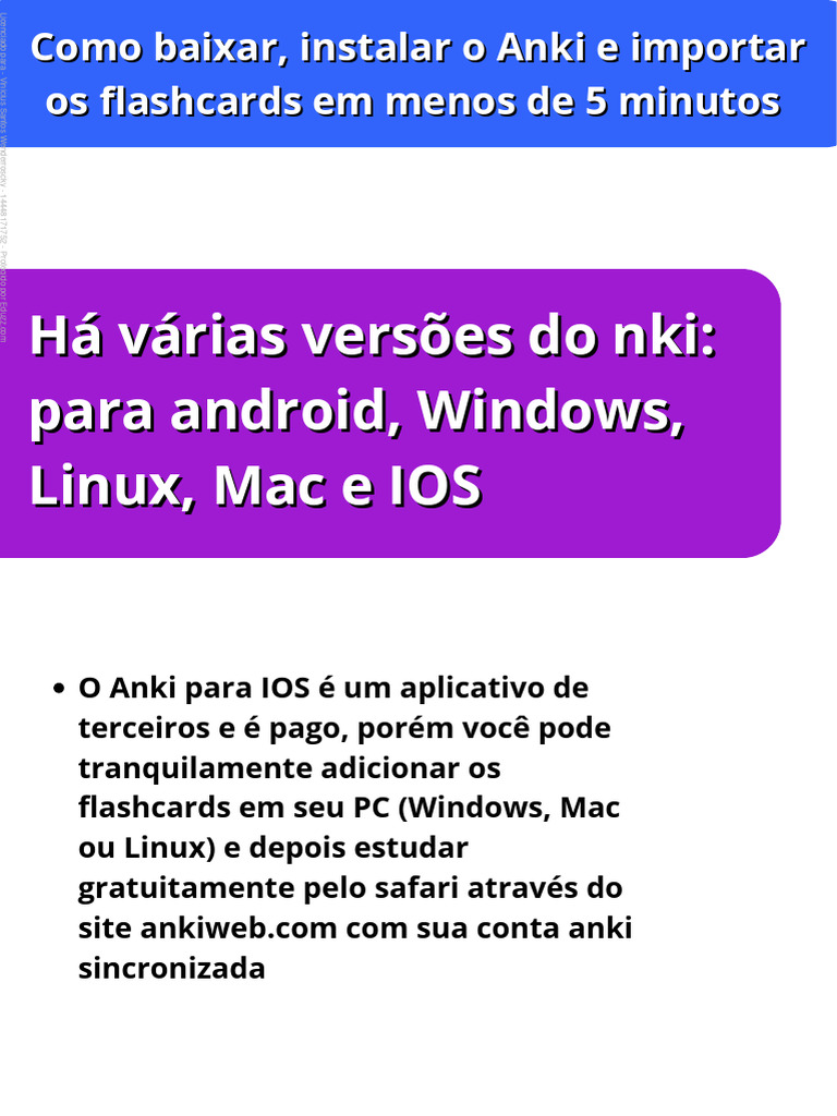 Como Baixar o Anki para Windows Mac e Linux | PDF | MacOs | Microsoft ...