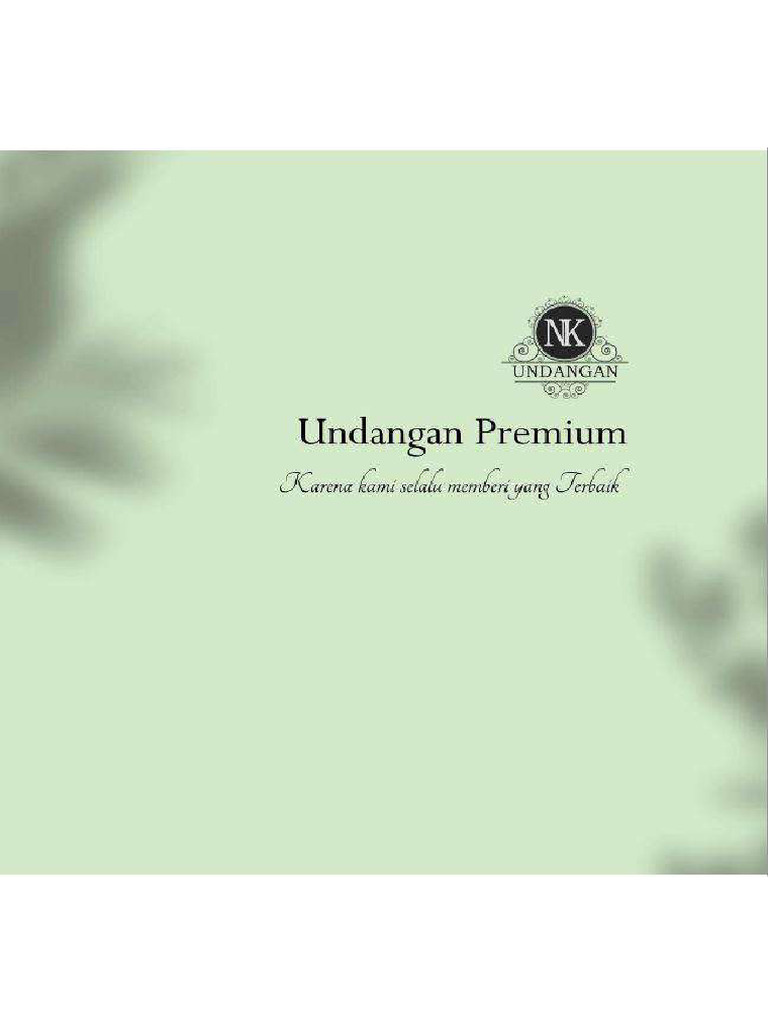 Katalog Undangan Premium | PDF