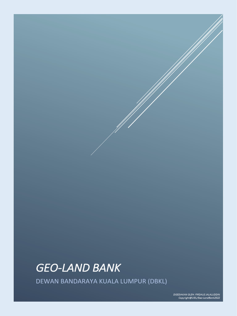 Full - Kertas Kerja Geo - Land Bank 13072022 | PDF