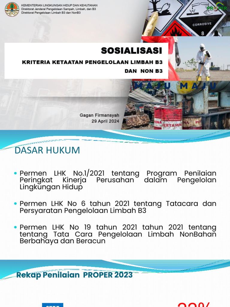 Kriteria Penilaian Pengelolaan Limbah B3 | PDF