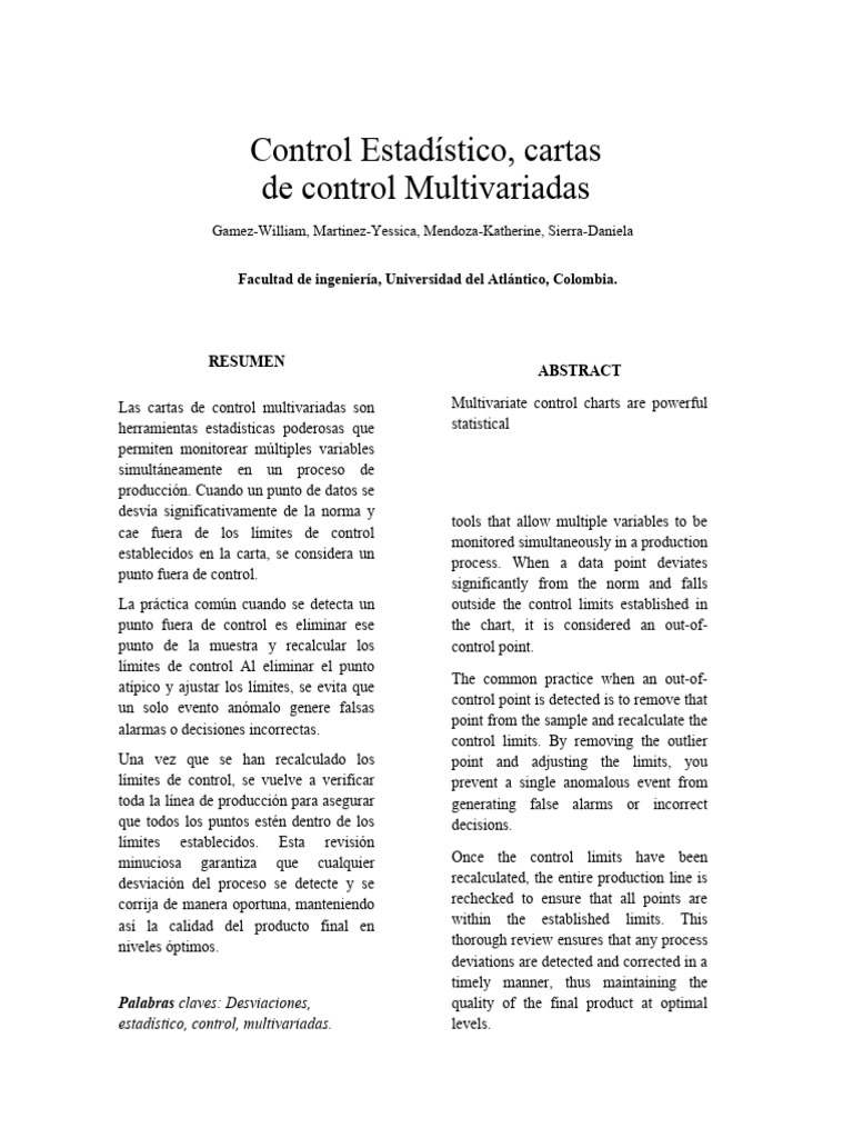 Control Estadístico | PDF